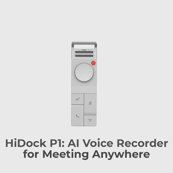 Heyup | HiDock P1 & P1 mini-AI Voice Recorder - Heyup
