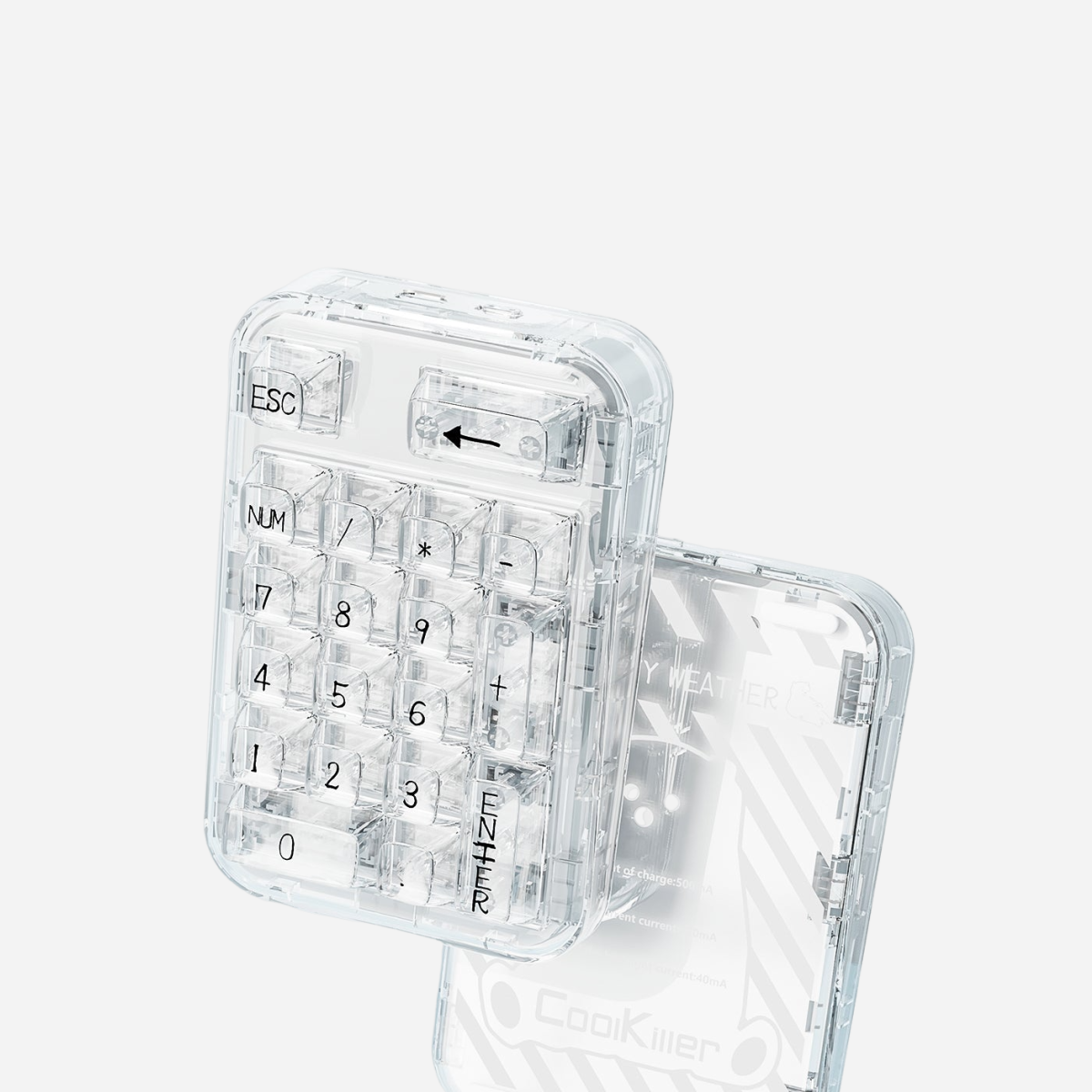 Heyup | CoolKiller Numeric Keypad 2 in 1 Numeric Transparent Keyboard ...
