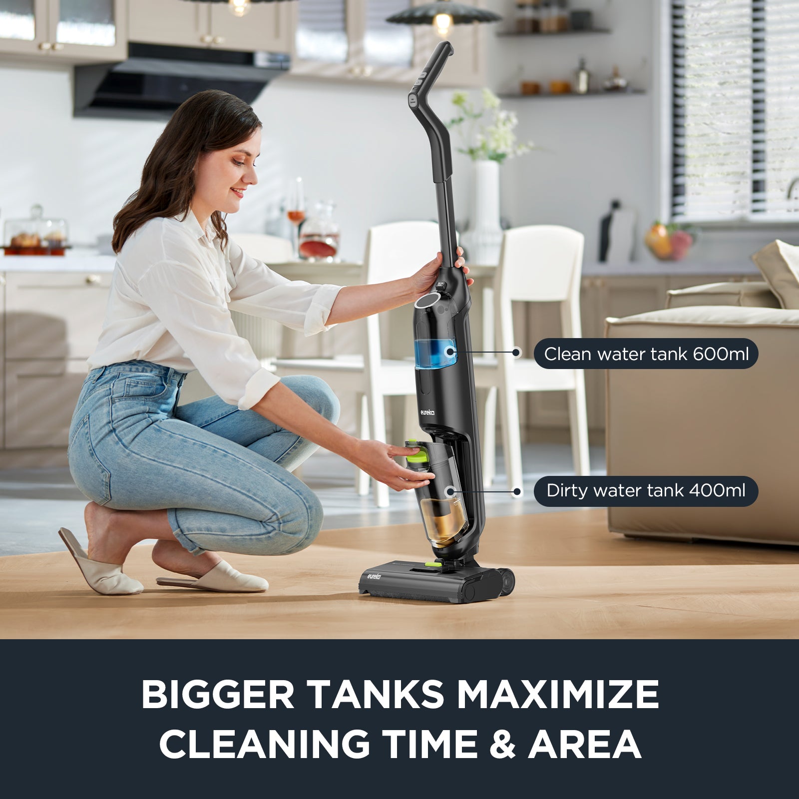 Eureka NEW400 Cordless Wet Dry Vacuum All-in-One Mop | Free Heyup Tryouts - Heyup