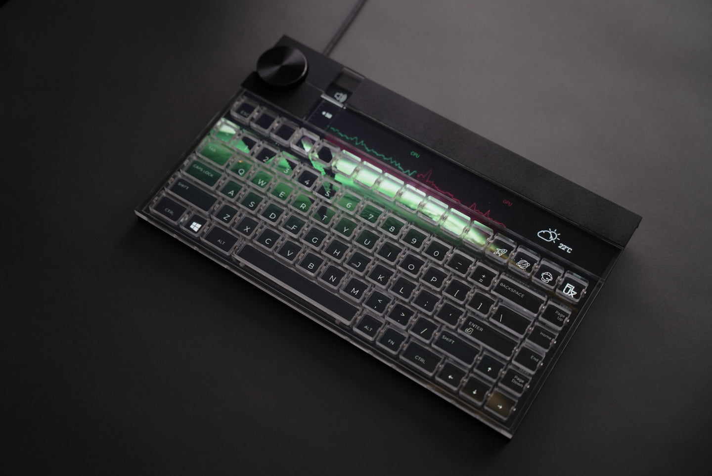 Flux Transparent Keyboard With Integrated Display Tryout & Reviews - Heyup